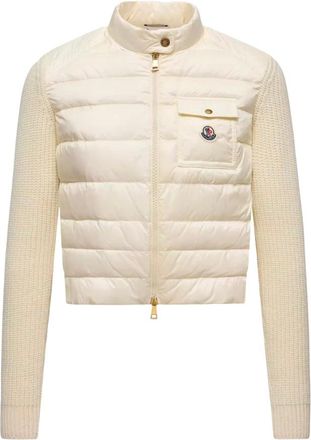 Moncler Femme, Vestes, Beige, Taille: 42 FR Doudounes