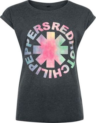 Red Hot Chili Peppers Coloured Logo Crystal Femme T-Shirt Manches Courtes Anthracite S
