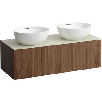 Laufen Ilbagnoalessi Schubladenelement, Steinplatte Calce Avorio, - Laufen