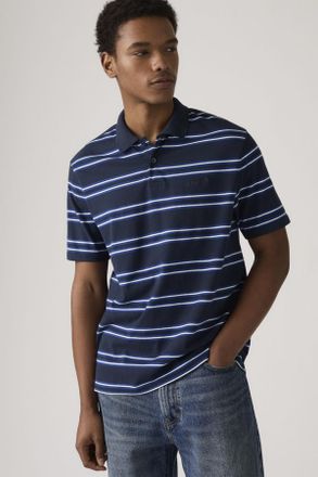 Levi's Polo Authentic - Homme - Bleu / Kurtley Stripe Dress Blues - XL