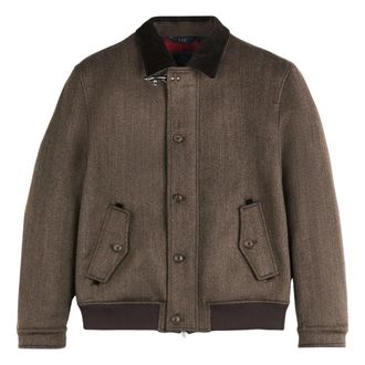 Fay Bomber de Conduite - Homme - Vestes - Brun - Taille: XL