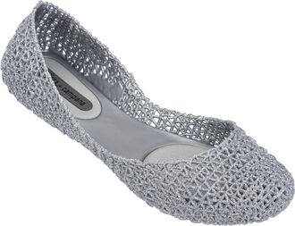 Melissa Damen Campana Papel VII Geschlossene Ballerinas, Silber (Silver Glitter 50711), 37.5 EU
