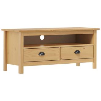 vidaXL Vidaxl - TV-Schrank Hill Honigbraun 110x40x47 cm Massivholz Kiefer