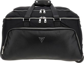 Guess Bologna Wheeled Duffel Bag Black