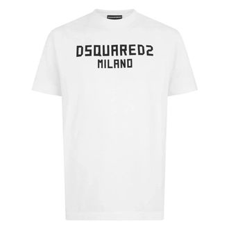 Dsquared2 Homme, Tops, Blanc, Taille: S Milano Cool Fit T-Shirt