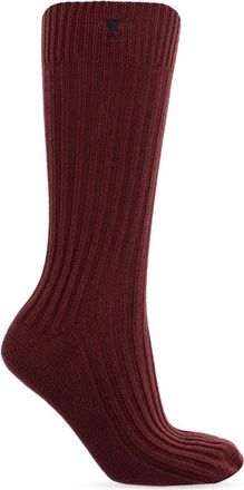 Ami Femme, Sous-vêtements, Rouge, Taille: S Chaussettes avec logo