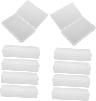 Valiclud 10 Stück Teiliges Transparente Kassettentape aufbewahrungsbox aus Halbtransparentem PP Multifunktional für Musikliebhaber und Sammler Vintage Kunststo