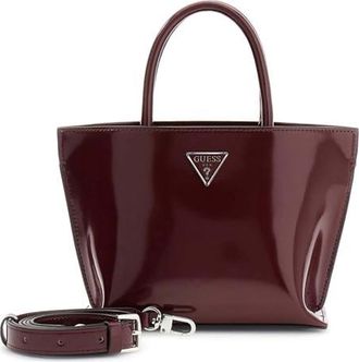 Guess sac &agrave; main sac &agrave; &eacute;paule bandouli&egrave;re Arnela Mini Tote Burgundy bordeaux