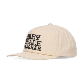 Obey Gebogener Schirm Snapback Kappe - - Accessories - Herren - Beige - ONE SIZE