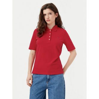 Tommy Hilfiger Poloshirt 1985 WW0WW43224 Rot Regular Fit