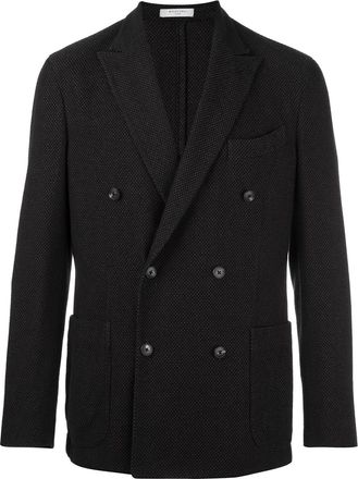 Boglioli Doppelreihiger Mantel - Schwarz