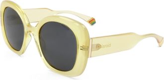 Polaroid Pld 6190/s 40G/M9 YELLOW Sunglasses Womens Polycarbonate, Standard, 52