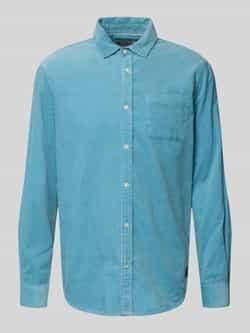 Scotch & Soda Regular Fit Freizeithemd mit Label-Patch Modell CORDUROY
