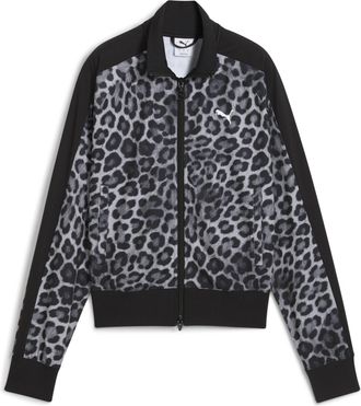 Puma Puma Damen Trainingsjacke T7 LEO LUXE AOP Short Track Jacket 632342 Puma Black-M