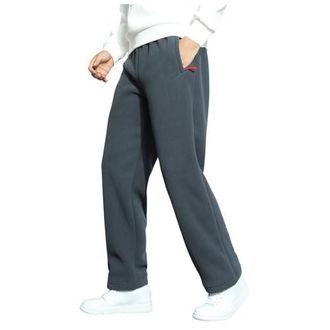 Generic Pantalon de jogging pour homme - Pantalon dhiver rembourr&eacute; en agneau - Pantalon &eacute;pais pour homme - Pour lext&eacute;rieur, les voyages, les loisirs, gris, 3X