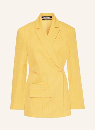 Jacquemus Jacquemus Blazer La Veste Tibau Mit Leinen gelb
