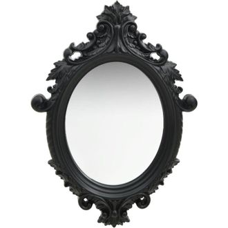 vidaXL Vidaxl - Miroir mural style ch&acirc;teau 56x76 cm Noir