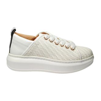 Alexander Smith Femme, Chaussures, Blanc, Taille: 36 EU Pelle Baskets