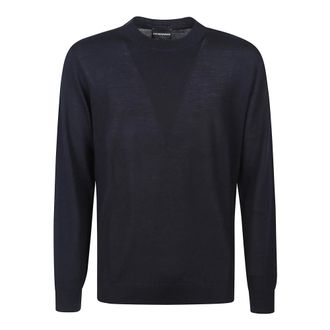 Emporio Armani Klassischer Essential Pullover - - Knitwear - Herren - Blau - 2XL