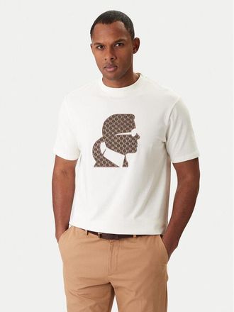 Karl Lagerfeld T-Shirt 755055 561221 &Eacute;cru Regular Fit