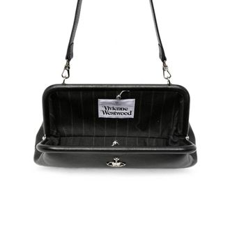 Vivienne Westwood Structured Leather Shoulder Bag - Black