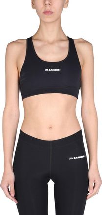 Jil Sander Stretch Polyamide Sports Bra - Black