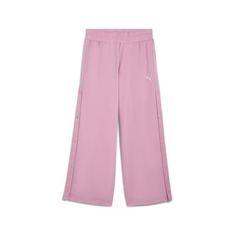 Puma Damen Wardrobe Essentials Low Rise Popper Hose S, Poised Pink