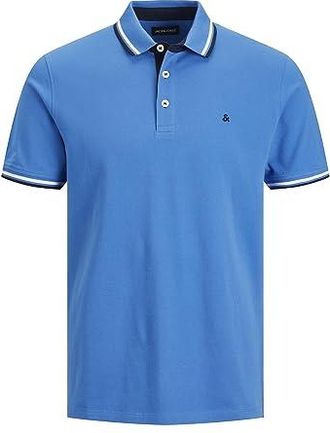 Jack & Jones Jjepaulos Polo Ss Noos Pls Homme Polo, Marine - Orange - Gris Clair, 6XL Grande taille