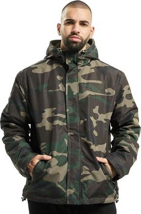 Brandit Frontzip Windbreaker, color: woodland, size: 3XL