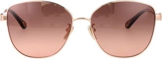 Chlo&eacute; Stylische Sonnenbrille - - Accessories - Damen - Gelb - 59 MM