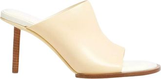 Jacquemus Femme, Chaussures, Blanc, Taille: 38 EU Rond Carre Heeled Mules