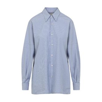 Maison Margiela Hellblaues Baumwollhemd - - Blouses & Shirts - Damen - Blau - S