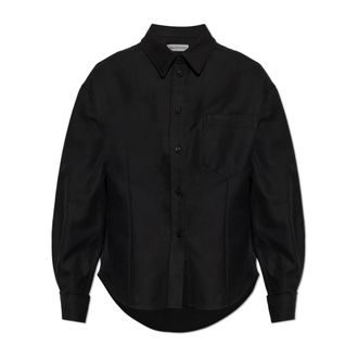 Balenciaga Asymmetrisches Hemd - - Blouses & Shirts - Damen - Schwarzk - XS