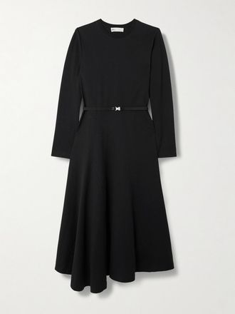 Tory Burch Midikleid Aus Baumwoll-jersey - Schwarz