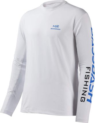 Bassdash Angeln T-Shirt Fishing Langarm Wasser UPF 50+ Shirt Rashguard Angelbekleidung UV Sonnenschutz