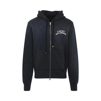 Amiri Homme, Sweatshirts et sweats &agrave; capuche, Noir, Taille: XL Hollywood Zip-Up Sweat &agrave; capuche