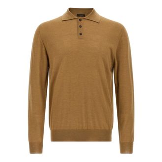 Zanone Polohemd aus Schurwolle - - Tops - Herren - Beige - M