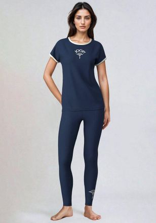 Joop T-Shirt Move mit kontrastierendem Rundhalsausschnitt