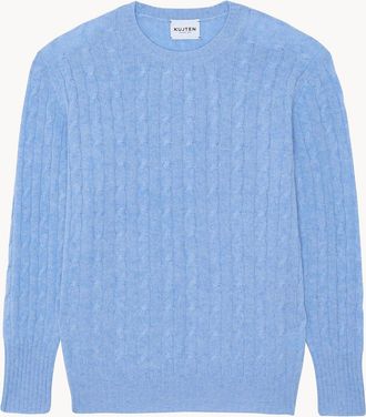 Kujten Pull cachemire col rond torsadé - Pull Tomi