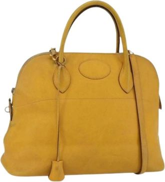 Herm&egrave;s Sac &agrave; main vintage doccasion - Femme - Pre-owned - Jaune - Taille: ONE Size