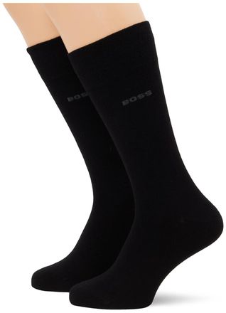 HUGO BOSS BOSS Herren 2p Rs Bamboo Regular Socks, Black1, 39-42