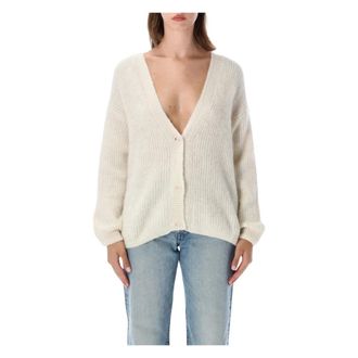 American Vintage East Cardigan - Femme - Pulls - Blanc - Taille: 36/38 FR