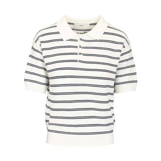 Dunst Femme, Pulls, Multicolore, Taille: 40 FR Haut Polo Tricot&eacute; &agrave; Rayures