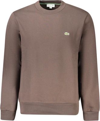 Lacoste Homme, Sweatshirts et sweats &agrave; capuche, Brun, Taille: L SweaT-shirt &agrave; manches longues