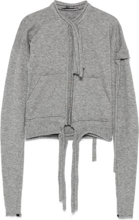 Ottolinger Cardigan mit Riemen - Grau