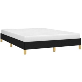 vidaXL Bettgestell ohne Matratze Schwarz 160x200 cm Stoff Vidaxl