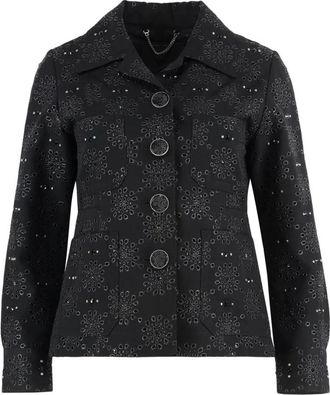 Marc Jacobs Femme, Vestes, Noir, Taille: 36 FR Veste Blazer Brod&eacute;e