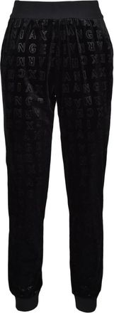 A|X Armani Exchange Femme, Pantalons, Noir, Taille: 36 FR Pantalon de surv&ecirc;tement en velours