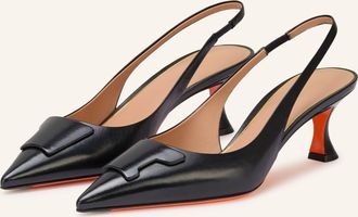 Santoni Slingpumps Taylor schwarz