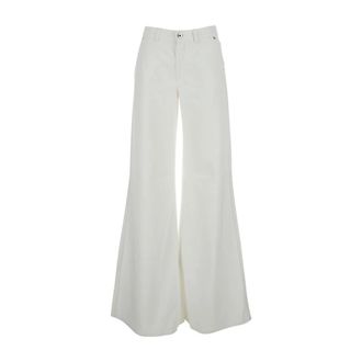 Blumarine Femme, Pantalons, Blanc, Taille: 34 FR Denim Flare Pant